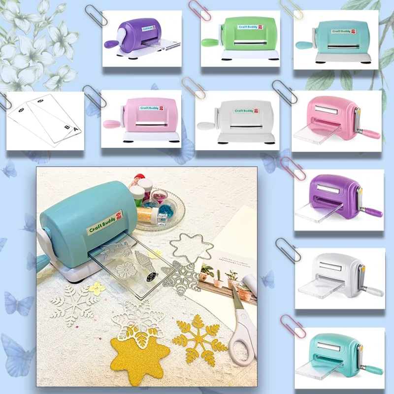 5 Colors DIY Metal Cutting Dies Machine for Embossing Scrapbooking ...