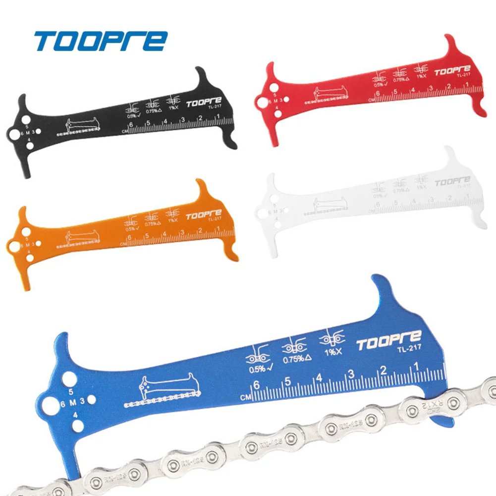 TOOPRE Bicycle Chain Wear Indicator Ruler Aluminum Alloy Mountain Road ...