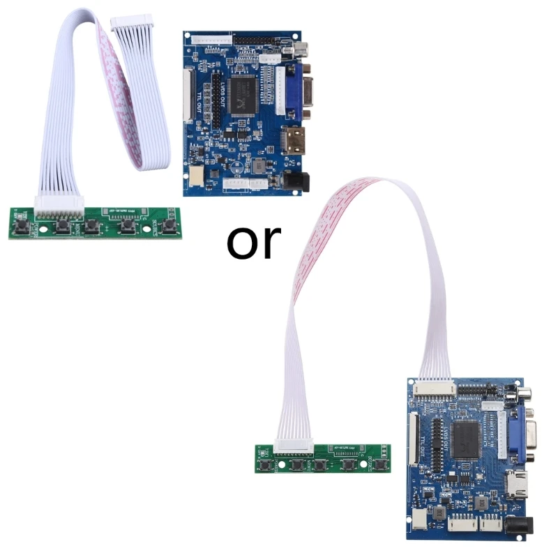 LCD Display 50Pin Universal TTL LVDS Controller Board VGA 2AV ...