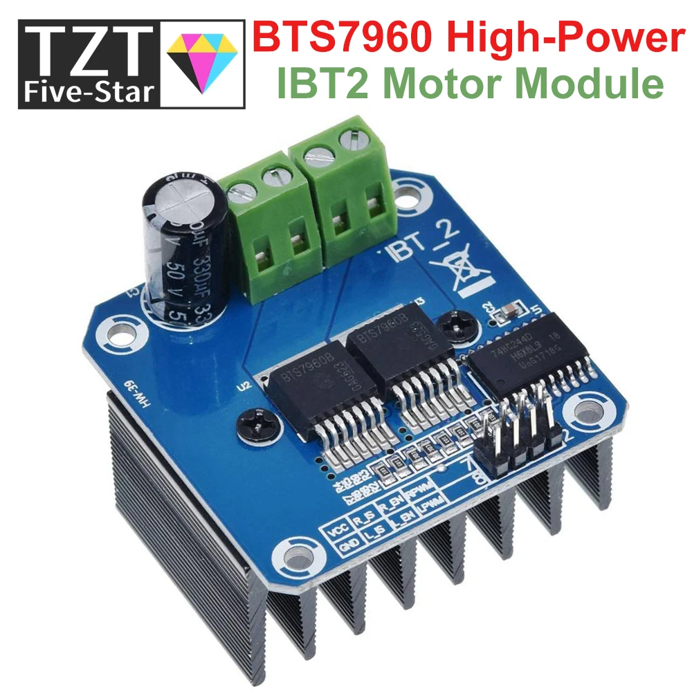 GREATZT 1/2PCS Double BTS7960 43A H-bridge High-power Motor Driver ...