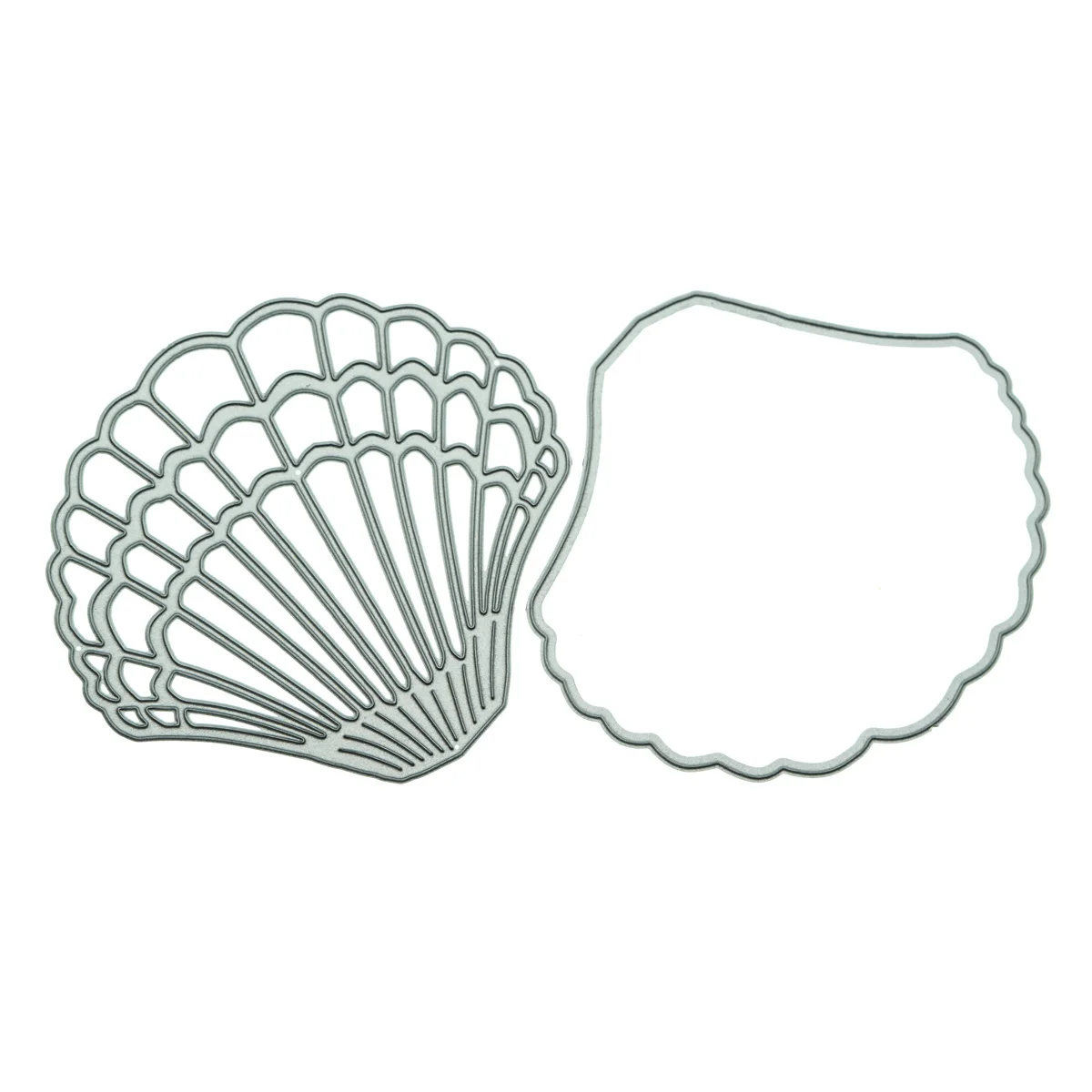 Scallop Shell Outline Clip Art