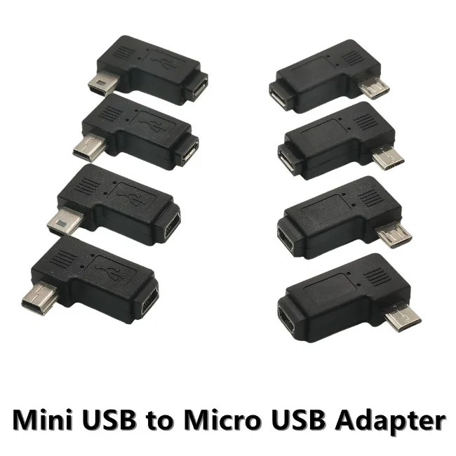 Adaptateur Mini USB vers Micro USB,90 magasins résistants,connecteur ...