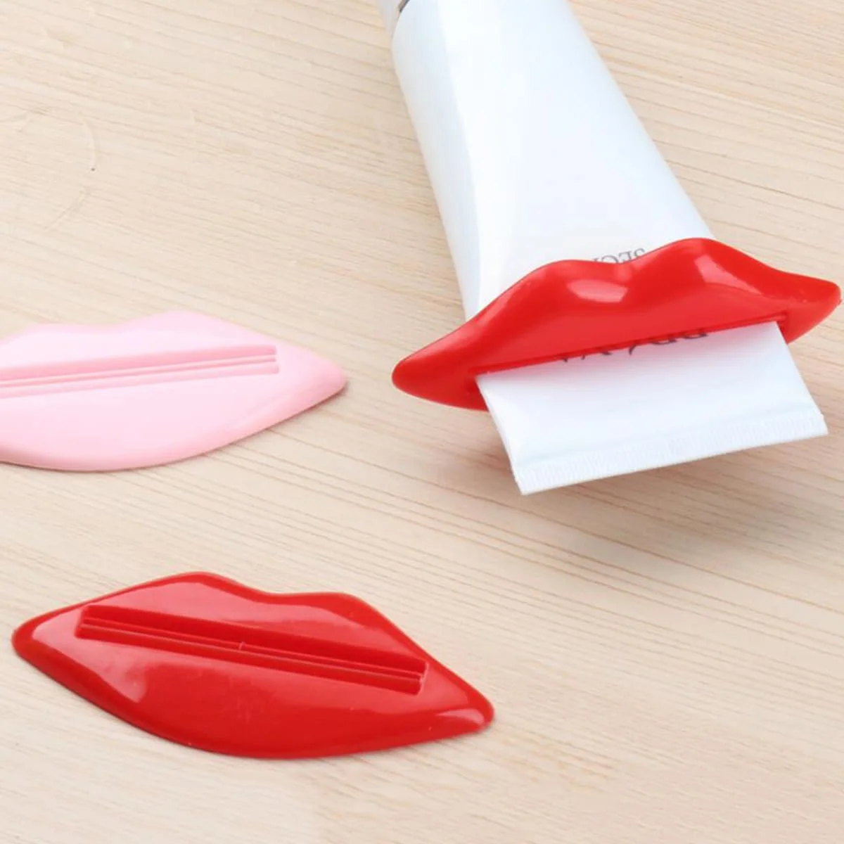 2Pcs-Easy-Toothpaste-Dispenser-Lip-Shape-Plastic-Tooth-Paste-Tube ...