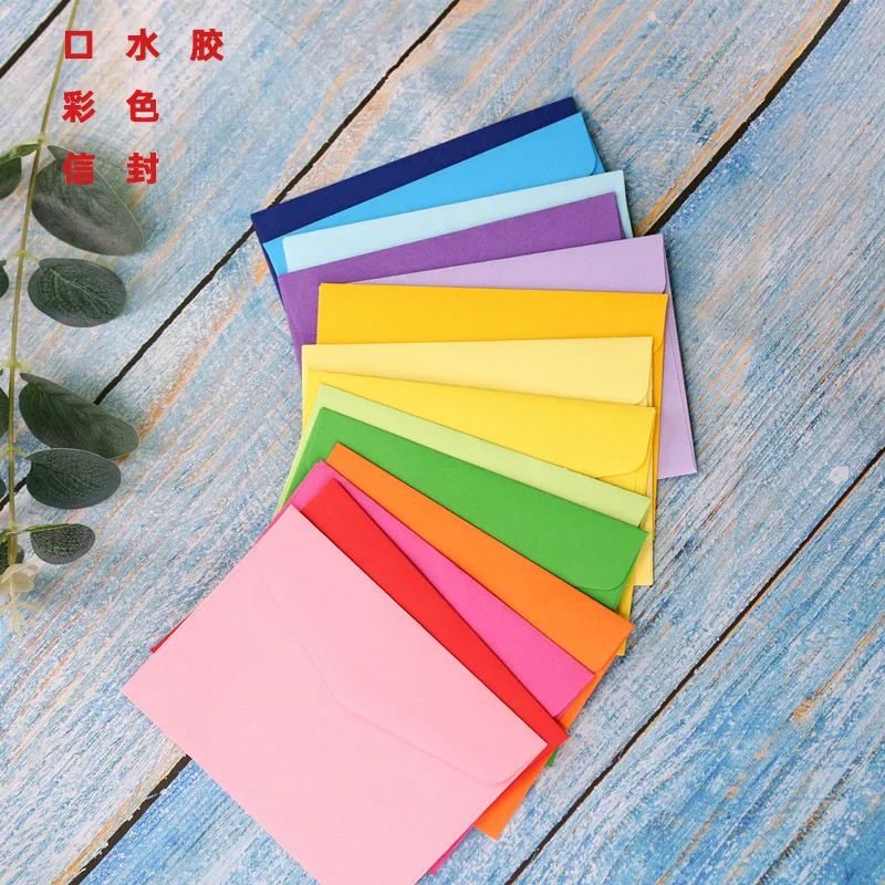 (10 Pieces/Lot) 11.5*8.2cm Color Envelope Multicolor Card Storage ...