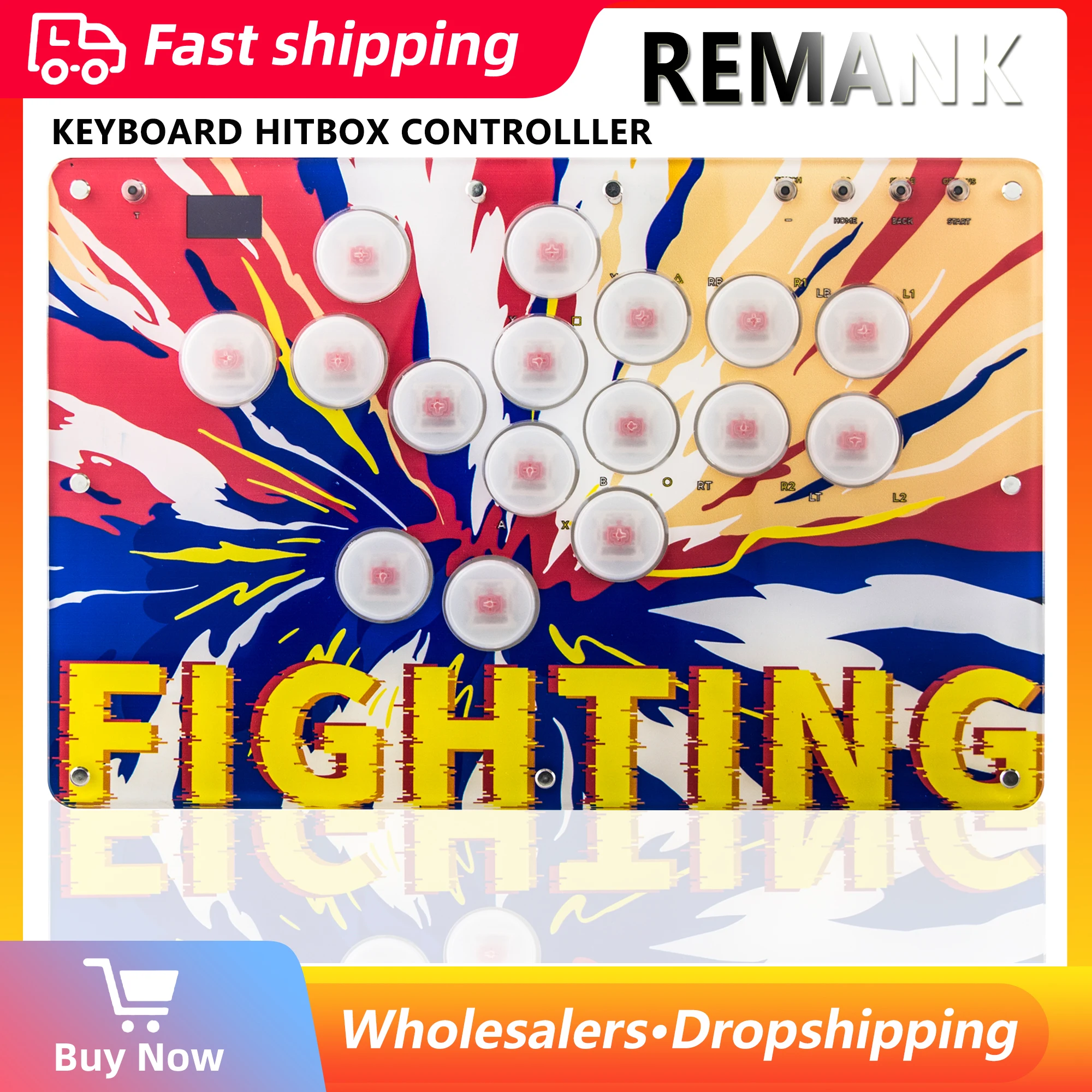 REMANK-Leverless-Controller-PS5-Hitbox-Controller-Keyboard-Arcade-Stick ...