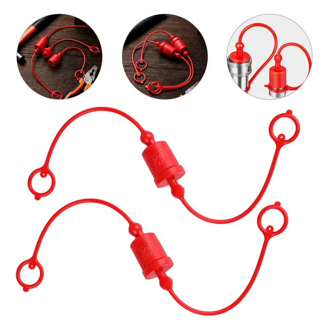 Hydraulic Caps Plug Dust Cap Coupler Covers Set Plugs Hose Quick 2 Kit ...