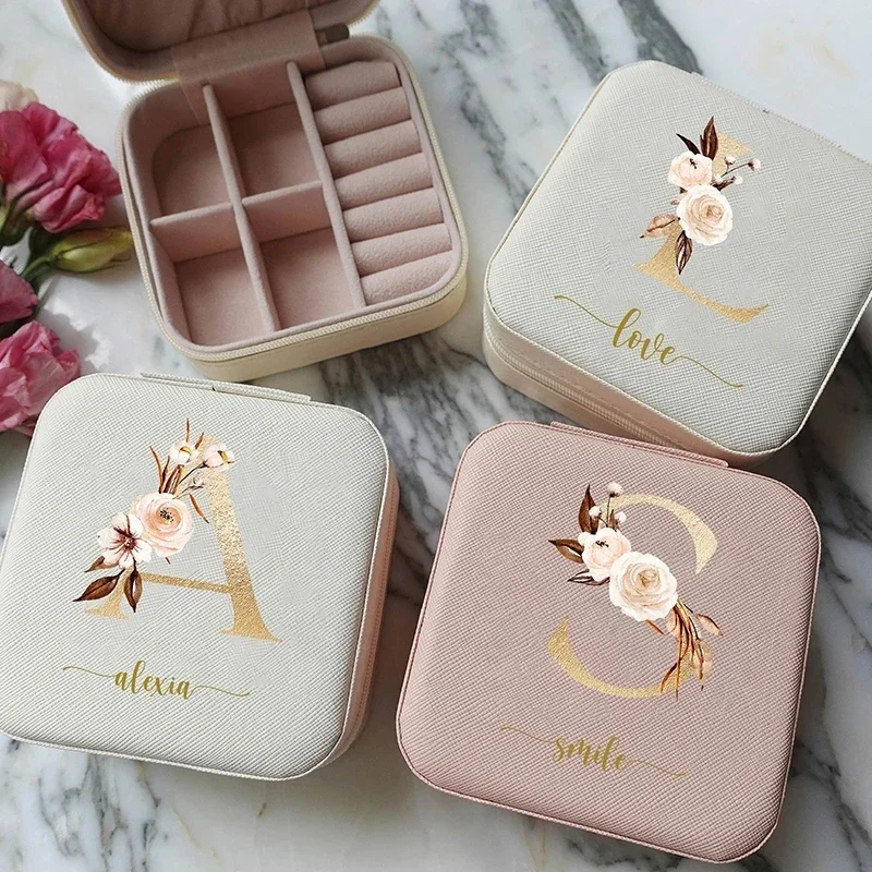 Joyero-personalizado-con-cremallera-caja-de-viaje-con-alfabeto-nombre ...