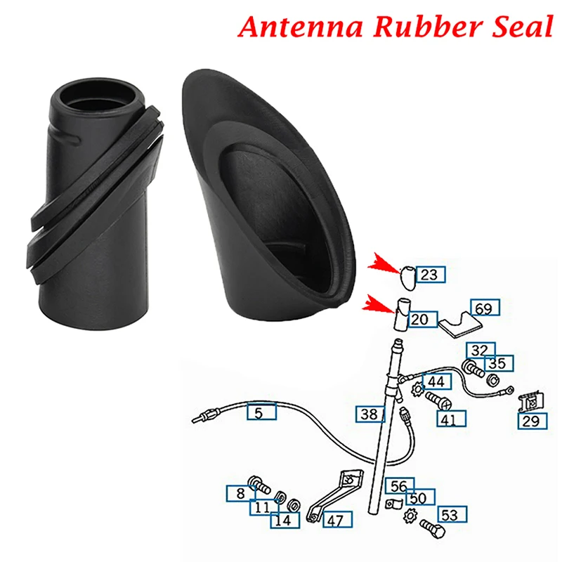1-Set-Car-Aerial-Antenna-Rubber-Seal-Part-1248270898-1248270798-For ...