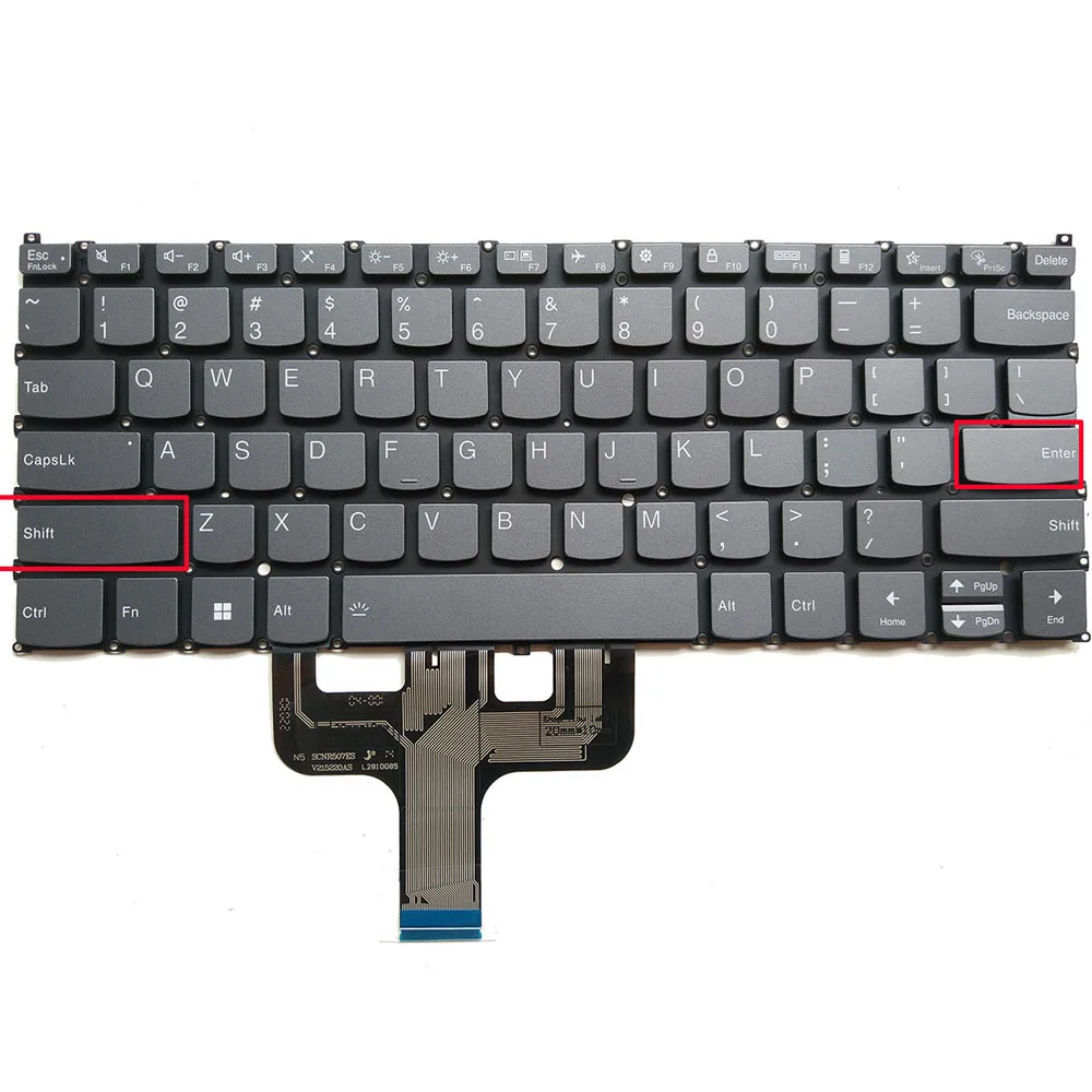 US-Backlit-Laptop-Replacement-Keyboard-For-Lenovo-Yoga-7-14ARB7-14IAL7 ...