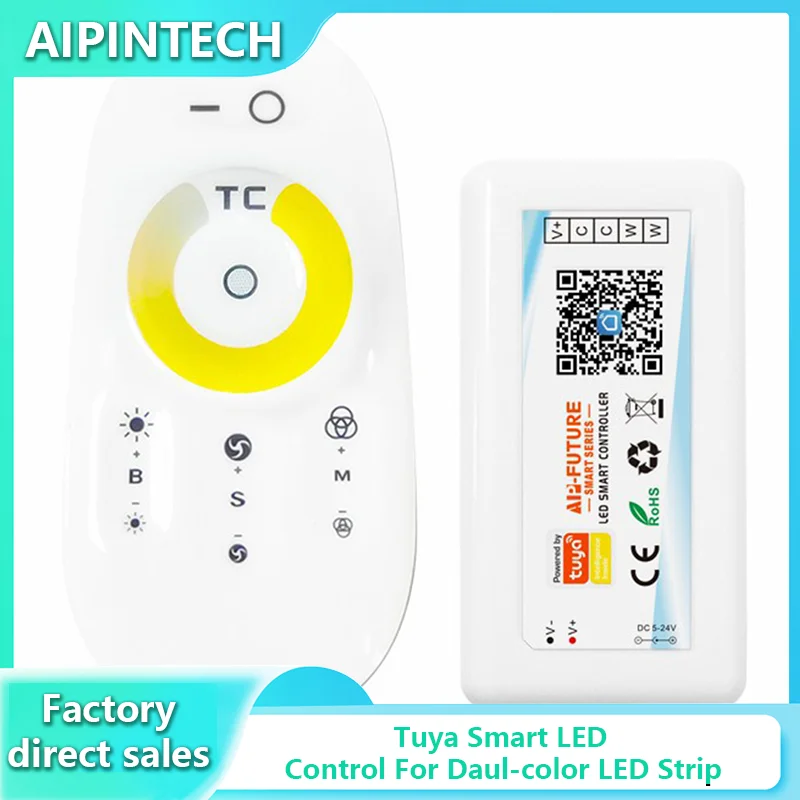 aipintech-led-cct-controller-tuya-12v-2-4g-rf-remote-control-24v-cct ...
