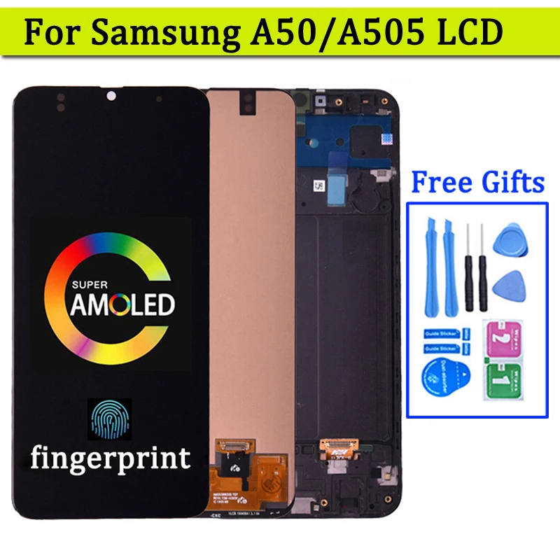 Super-AMOLED-per-Samsung-A50-SM-A505FN-DS-A505F-DS-A505-Display-LCD ...