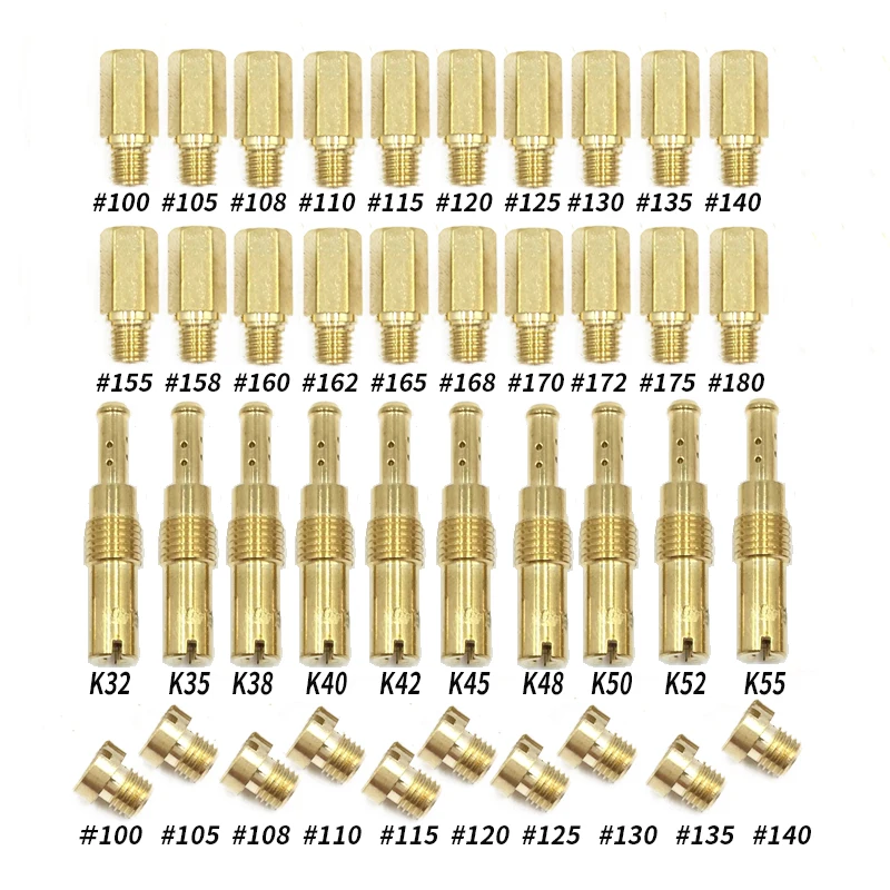 40PCS-Carburetor-Main-Jets-and-Slow-Pilot-Jets-Kit-for-PWK-Keihin-OKO ...