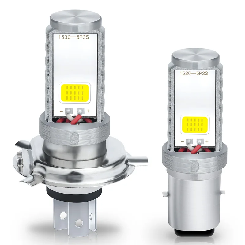 Bombilla-LED-H4-para-faro-delantero-de-motocicleta-1-piezas-faro-alto ...