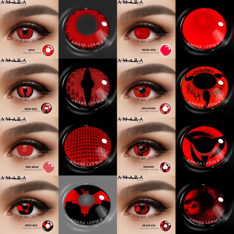 Red Zombie Contact Lenses