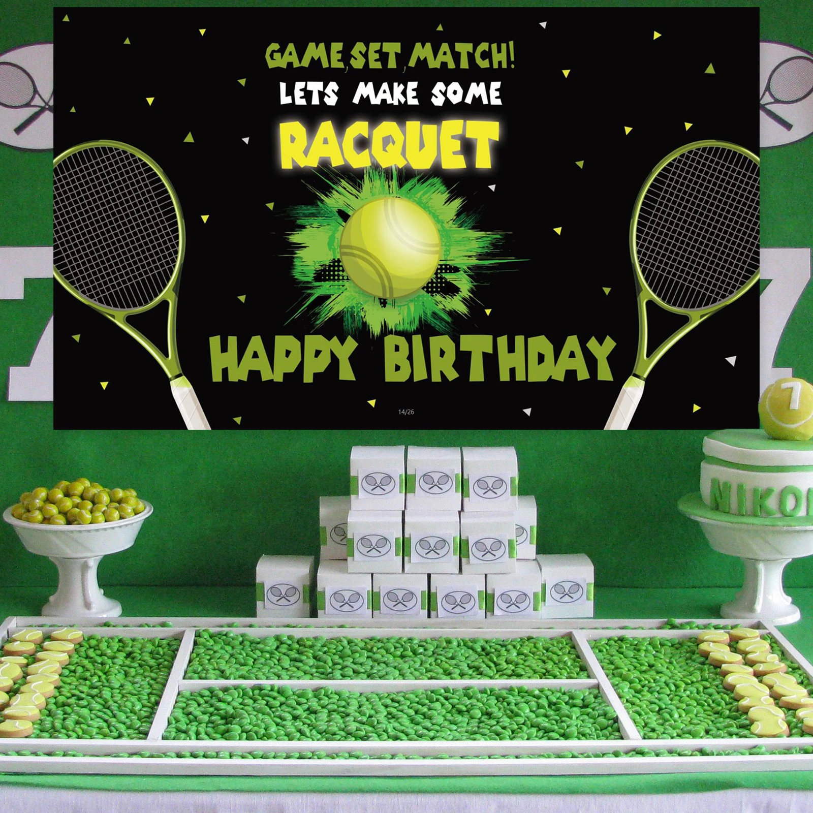 Ball-Games-Sports-Background-Tennis-Boy-Birthday-Party-Background ...