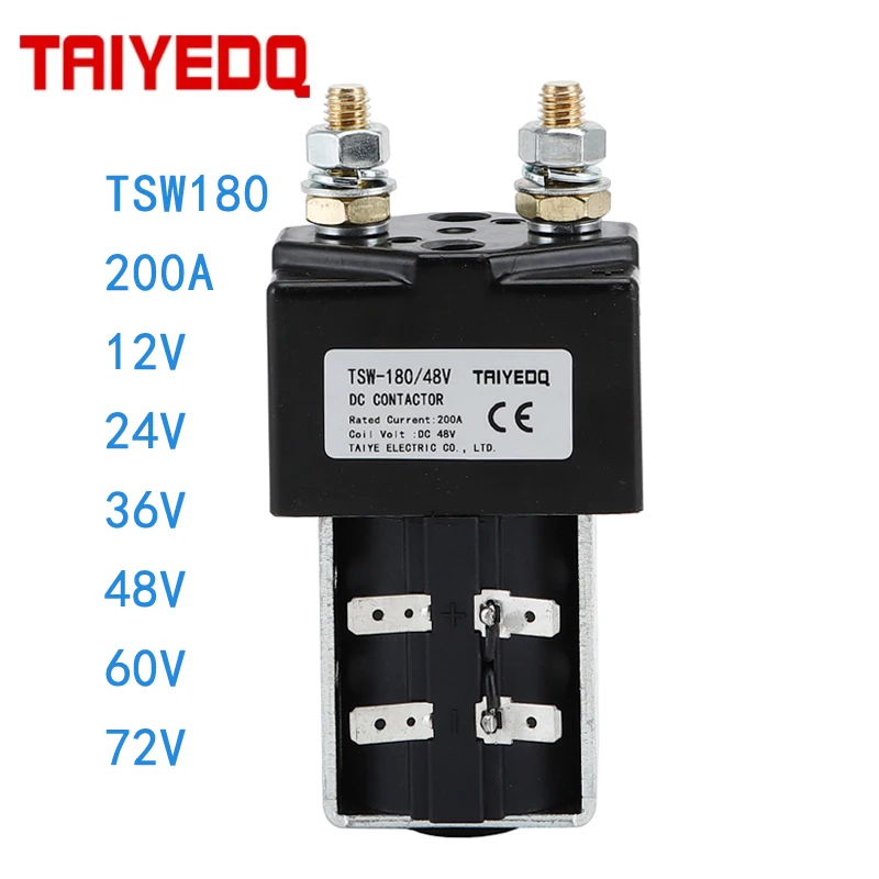 Magnetic-Dc-Contactor-SW180-200A-12V-24V-36V-48V-60V-72V-Use-For ...