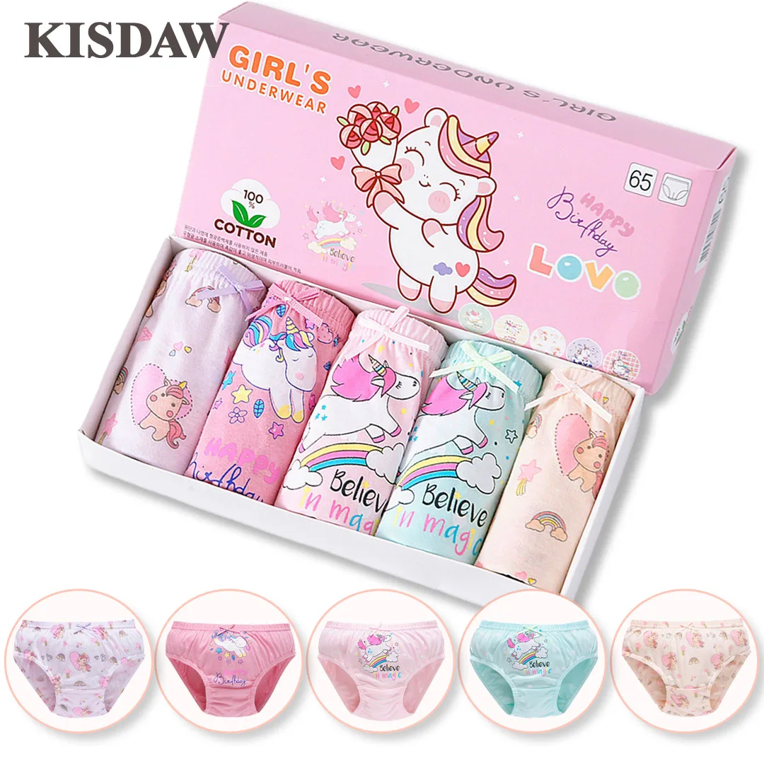 5-Packs-Box-Children-Underwear-Girls-Panties-Cotton-Comfortable ...