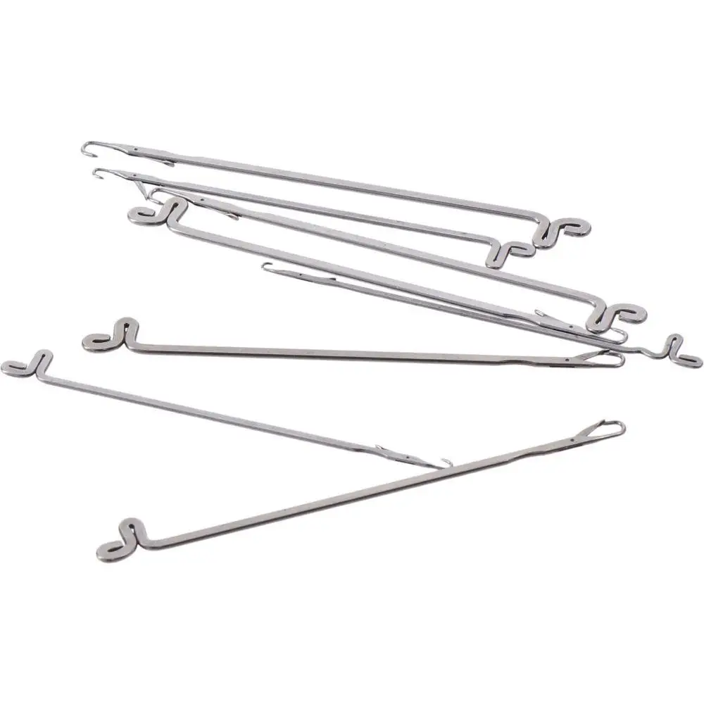 35Pcs 7 Sizes Metal Latch Crochet Hooks, Needle Hook Stopper ,Weave ...