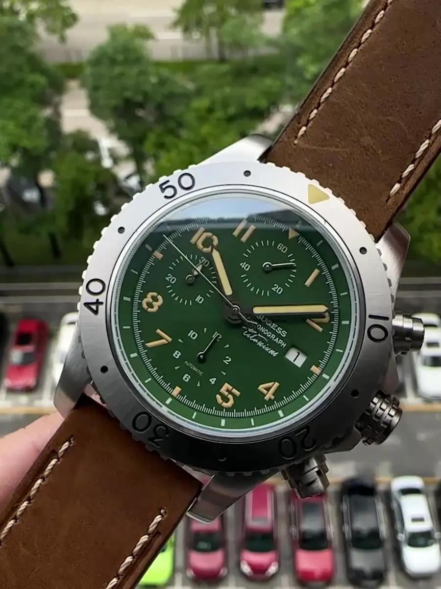 Sugess мужские механические часы S464 из титана | AliExpress