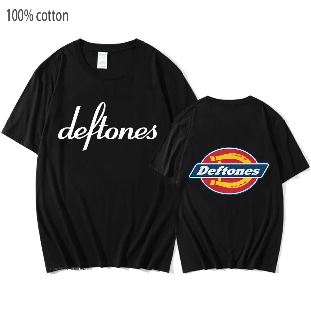 Deftones-T-Shirts-Metal-Rock-Band-Tshirts-Men-Vintage-Casual-Short ...