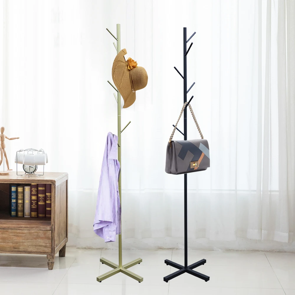 7-Hook-Freestanding-Hat-Coat-Racks-Metal-Coat-Tree-Rack-With-Rubber ...