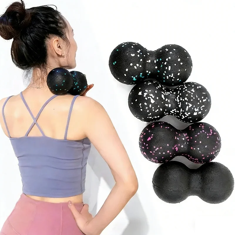 Yoga Peanut Balls Body Massage Fascia Ball Suit Foam Block High Density ...