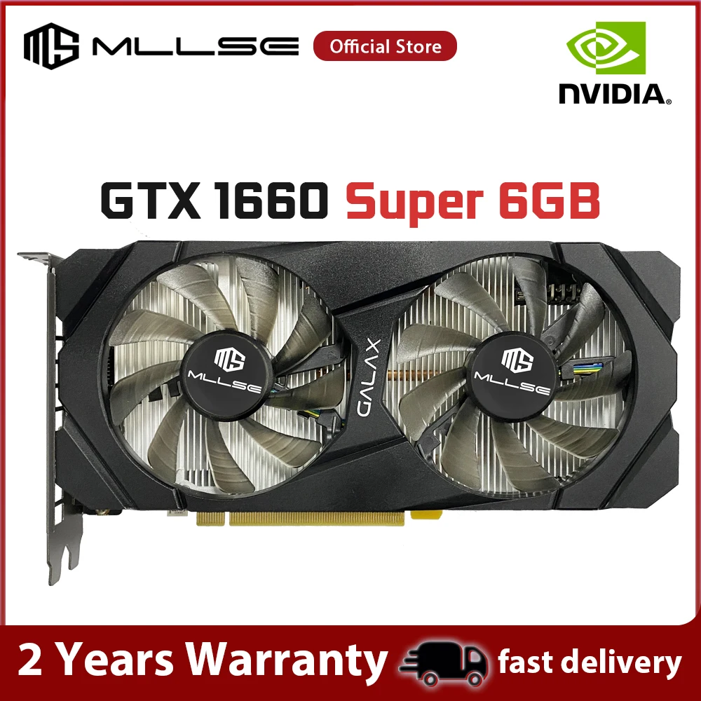 MLLSE 그래픽 카드 GTX 1660 1660 Super 1660 Ti 6GB GDDR6 192 Bit PCI E 3.0 × 16 게임용 GPU gtx 1660 시리즈 ...