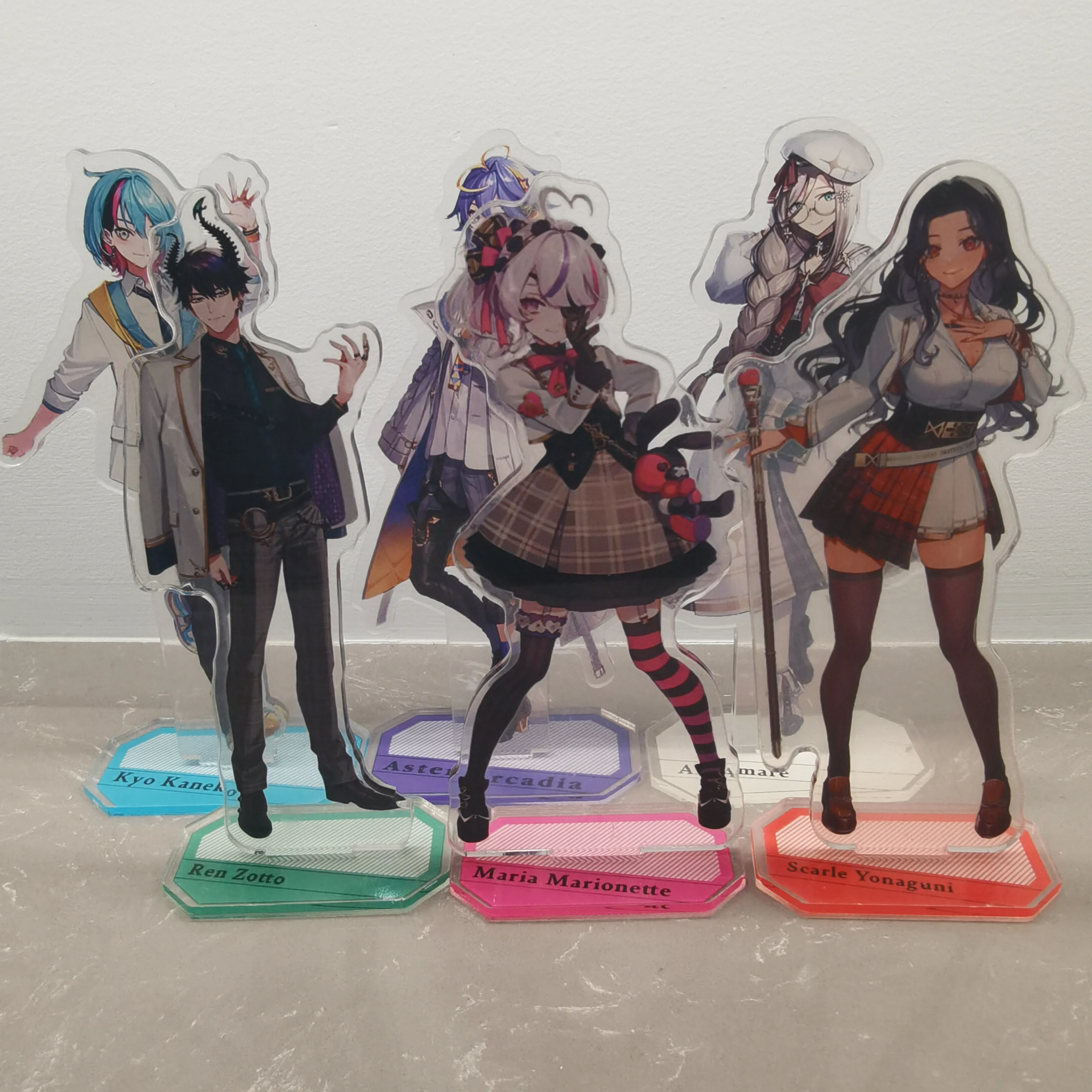 Hot-Anime-Nijisanji-Rainbow-Society-Vtuber-Figures-Ren-Zotto-Aster ...