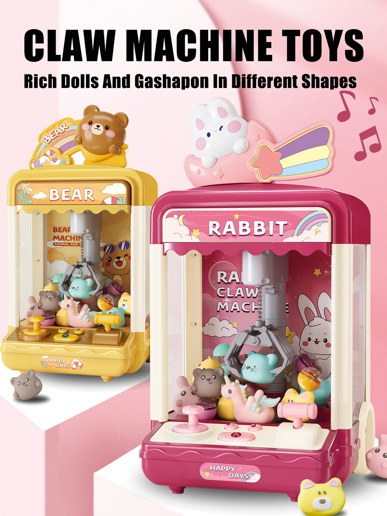 Kids-Fun-Mini-Doll-Grabbing-Machine-Doll-Scratching-Machine-Children-s ...