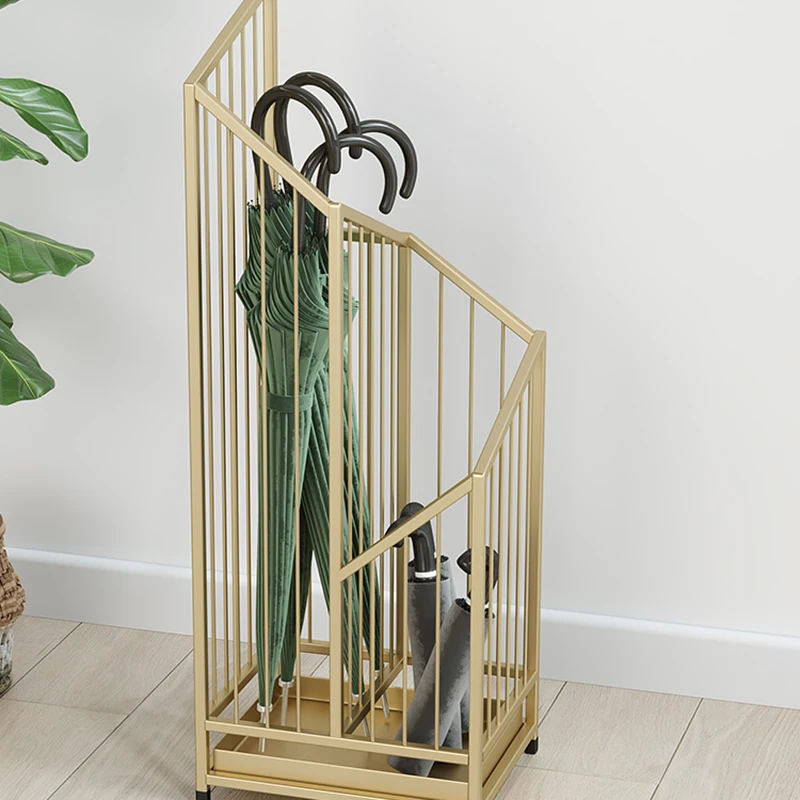 Storage-Household-Umbrella-Stand-Metal-Entrance-Umbrella-Holder-Drain ...