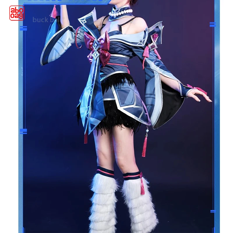 Lol Nine Tailed Fox Snow Moon Ahri Cosplay Costume Snow Moon Ahri ...