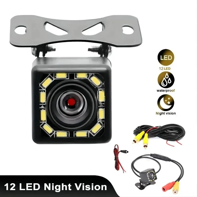 Car-Rear-View-Camera-Universal-4LED-8LED-12-LED-Night-Vision-Reversing ...