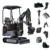 LEITE 1.2ton Hydraulic Mini Excavator LT1012PLUS 1 Ton Chinese Mini ...