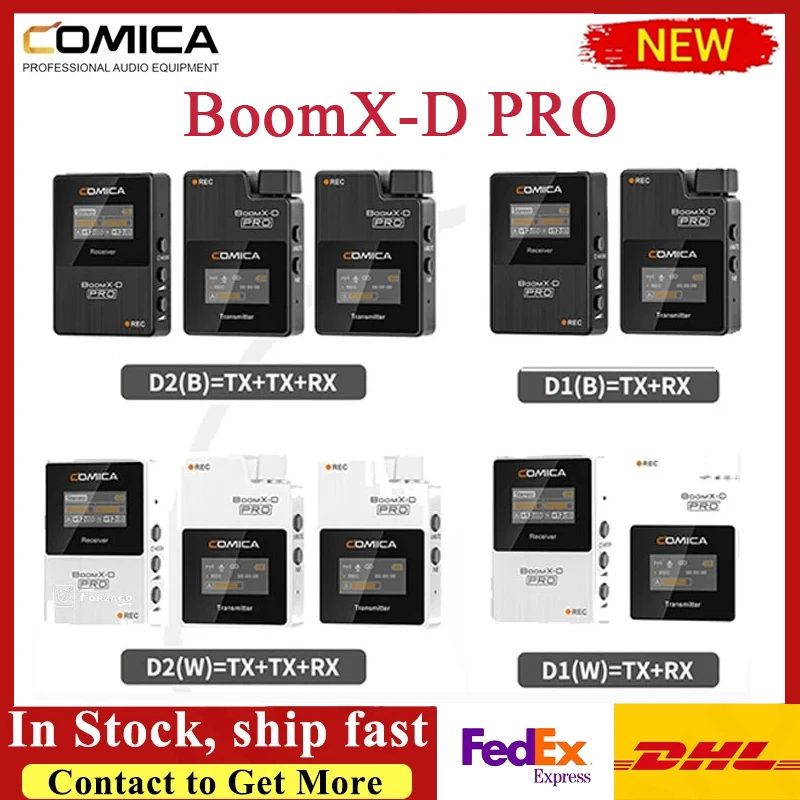 Comica-BoomX-D-PRO-D2-BoomX-U-QUA-Lavalier-Wireless-Microphone-2-4G ...