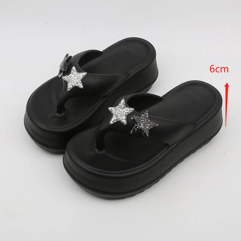 Chanclas-de-pentagrama-para-mujer-sandalias-de-plataforma-informales ...