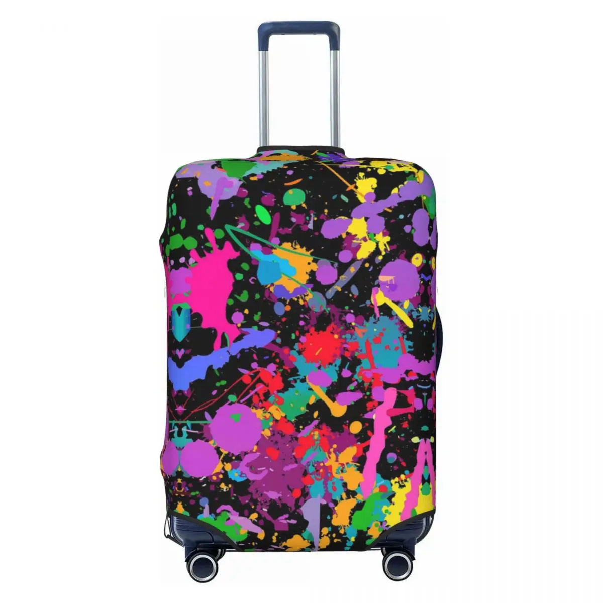 Custom Colorful Abstract Graffiti Camouflage Pop Art Suitcase Cover ...
