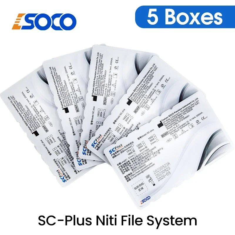 SOCO-PLUS-5-Boxes-Endodontic-Files-Activated-Root-Canal-File-Rotary ...