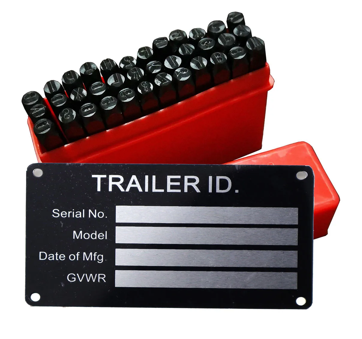 Data-card-Blank-VIN-Weight-Chassis-Plate-with-Number-Letter-Stamp-Punch ...