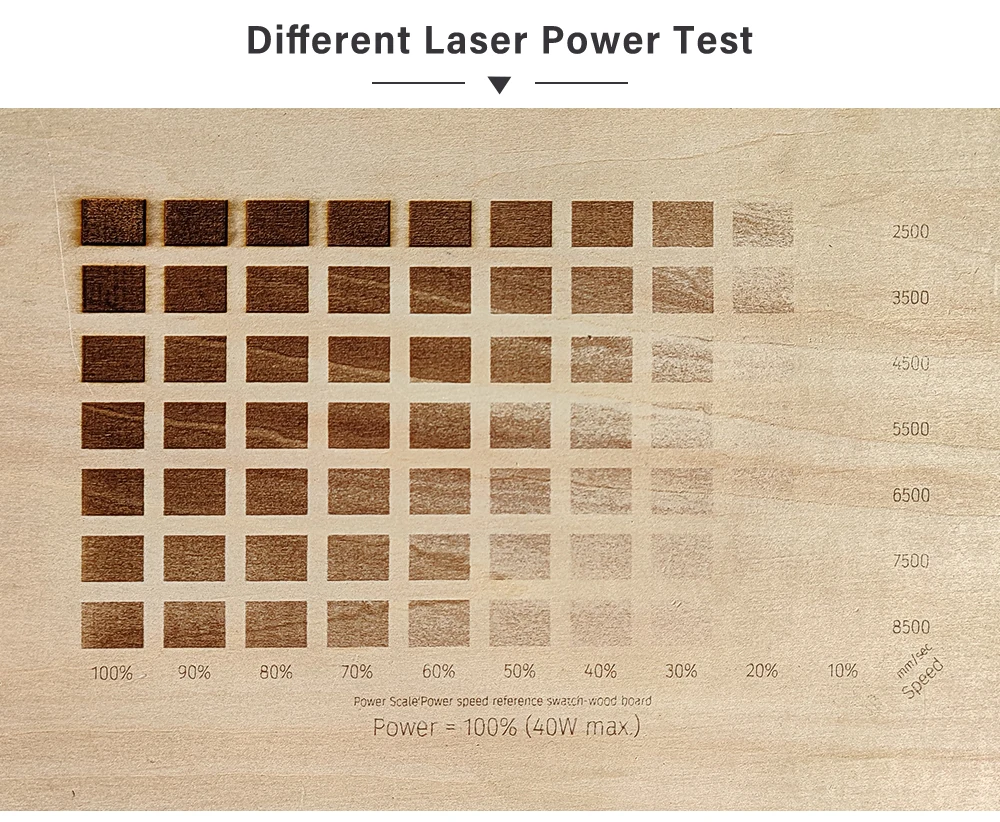 Xtool 40w Laser Engraving Test XCS Laser Test File Engrave, 48% OFF