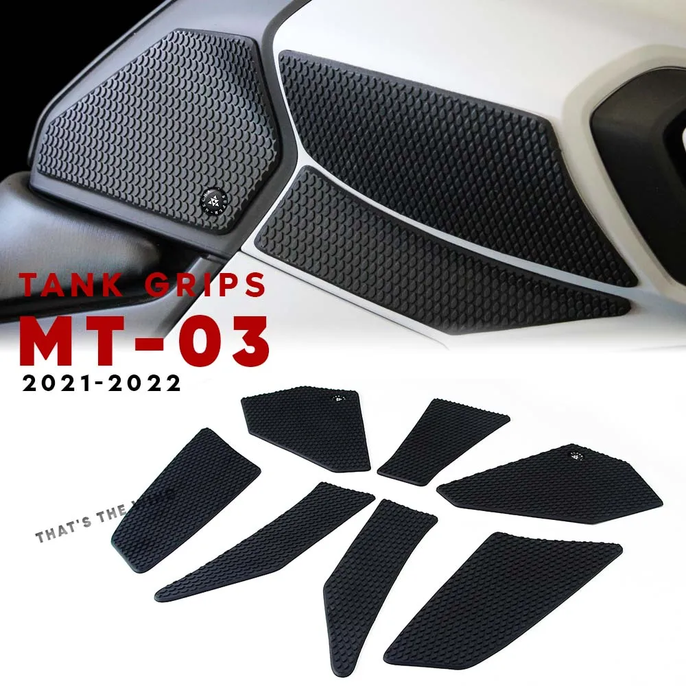 For Yamaha MT03 MT-03 MT25 2020 2021 Snake Skin Tank Pads Grips MT 03 ...