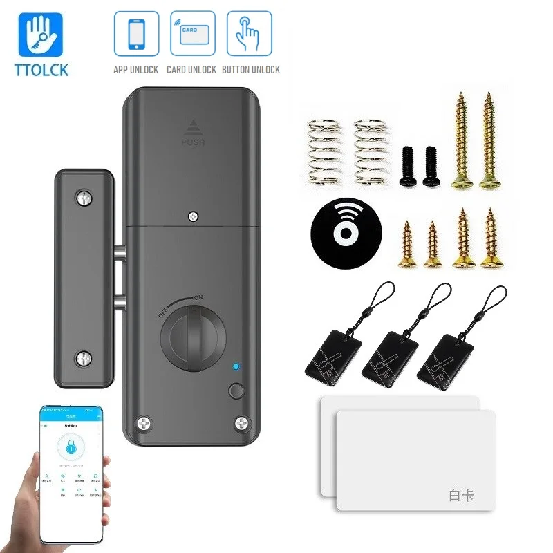TTlock-Wooden-Door-Magnetic-Lock-Invisible-Door-Lock-TTlock-APP-IC-Card ...