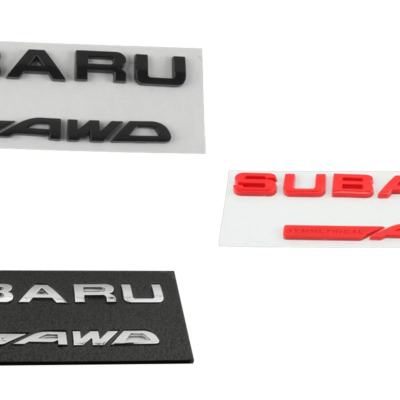 ABS Car Rear Trunk Sticker Emblem Badge Decal Styling for AWD Forester ...