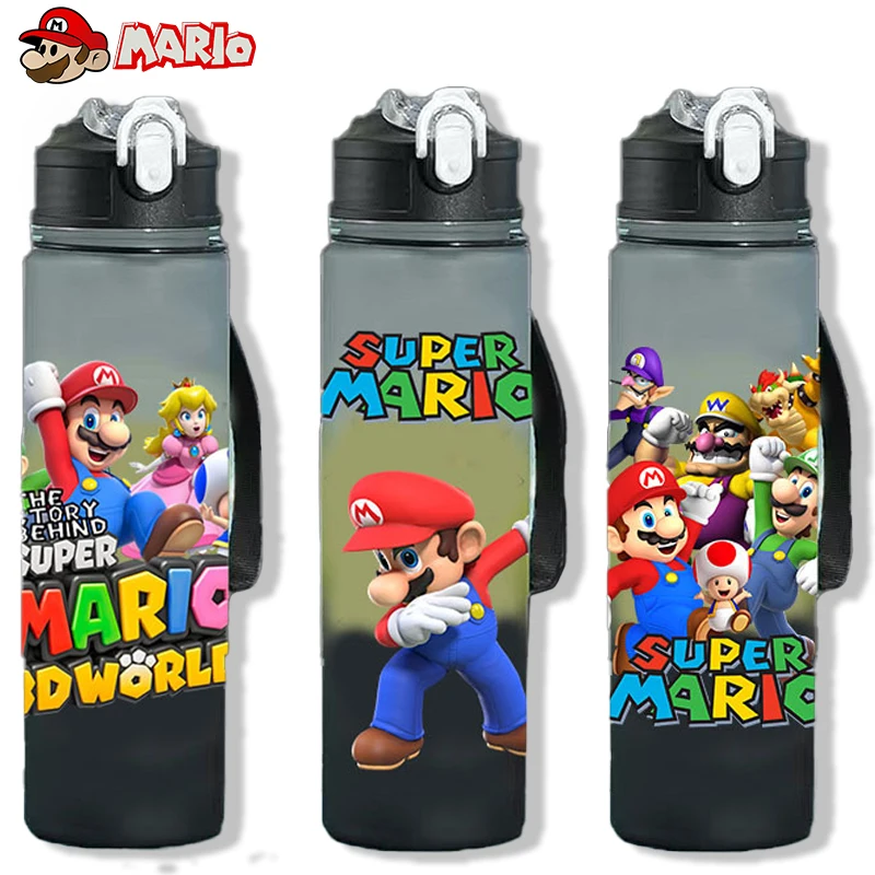700ML-Super-Mario-Water-Bottle-for-Boys-Girls-Plastic-Gradient-Trendy ...