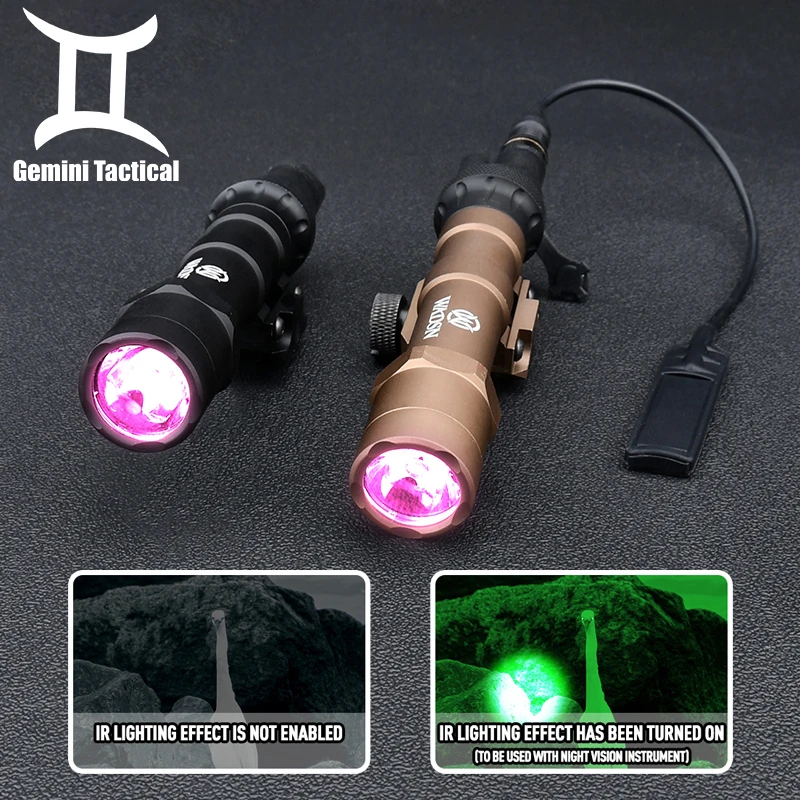 Linterna táctica Airsoft M600 IR M600B, luz de visión nocturna para ...