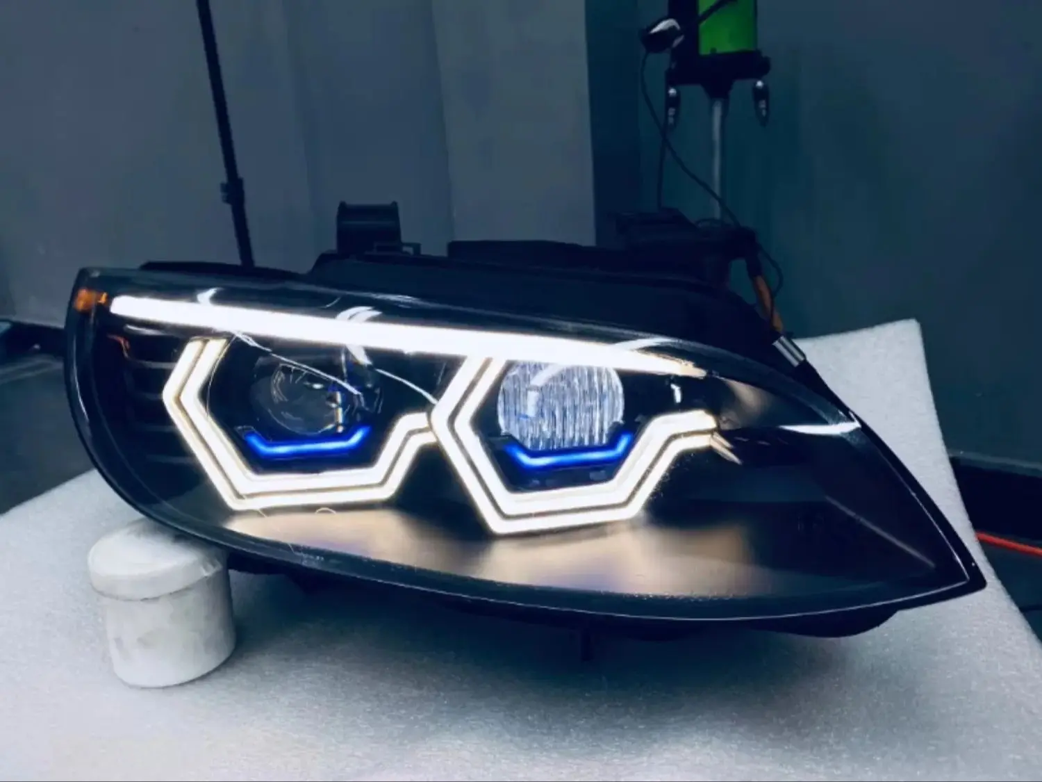 LED-Headlight-For-BMW-E92-OSS-Front-Headlamp-Daytime-Running-DRL-Low ...