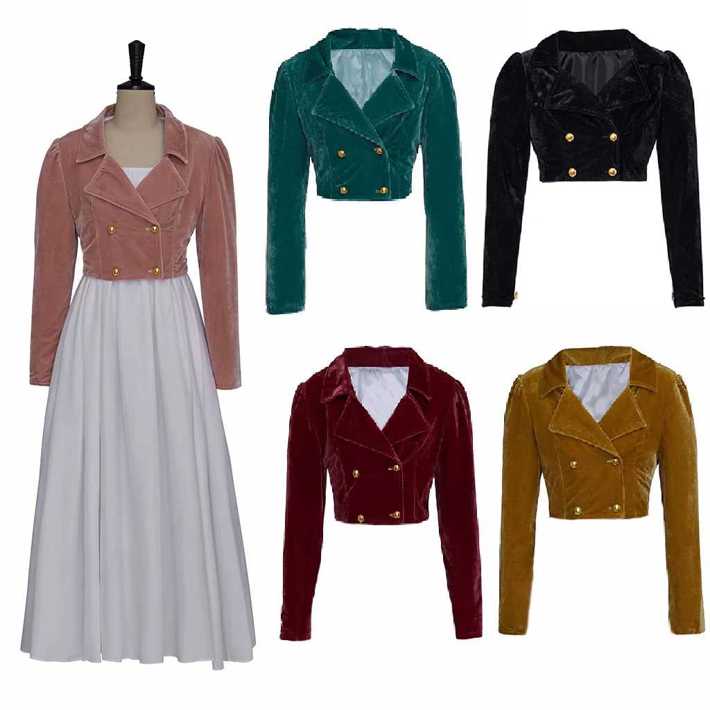 Historical Regency Spencer Jacket Victorian Jane Austen Velvet Short ...