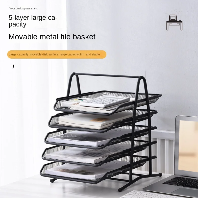5-Tiers-Office-A4-Paper-Organizer-Document-File-Letter-Book-Brochure ...