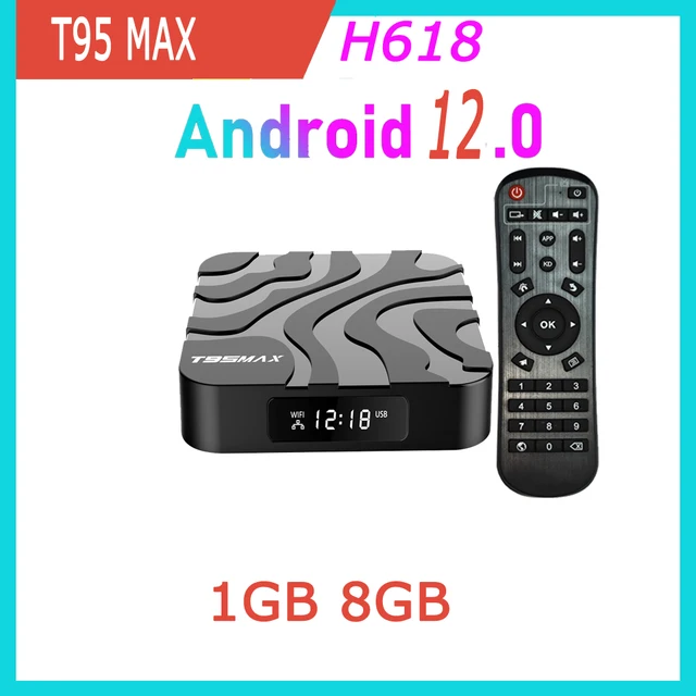 T95MAX Android 12.0 Smart TV Box 2.4G 5G Dual Wifi Allwinner H618 ...