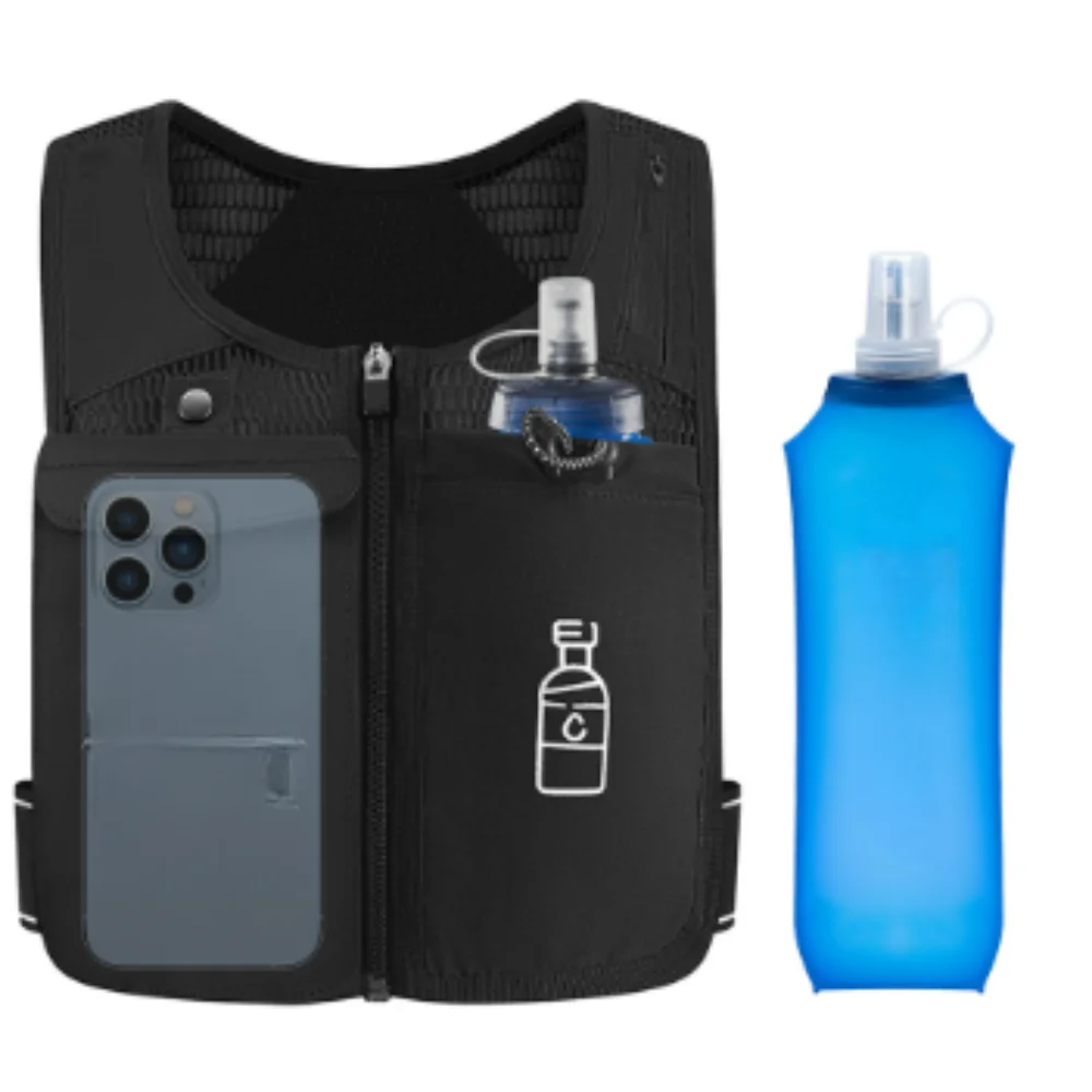 Running-Phone-Holder-Vest-Original-Zip-Front-Reflective-Running-Vests ...