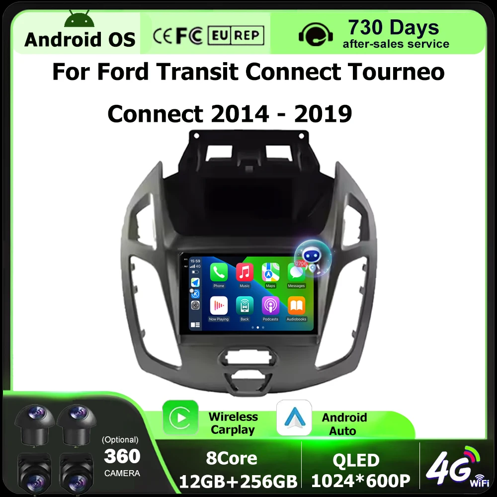 7'' Car Radio Multimedia Player GPS Navigation For Ford Transit Connect ...